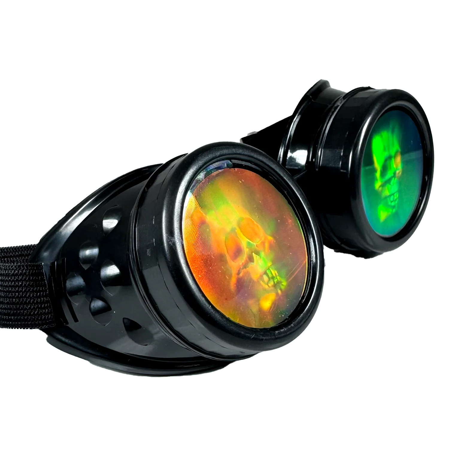 Holographic Skull Steampunk Goggles - ABRACADABRA NYC